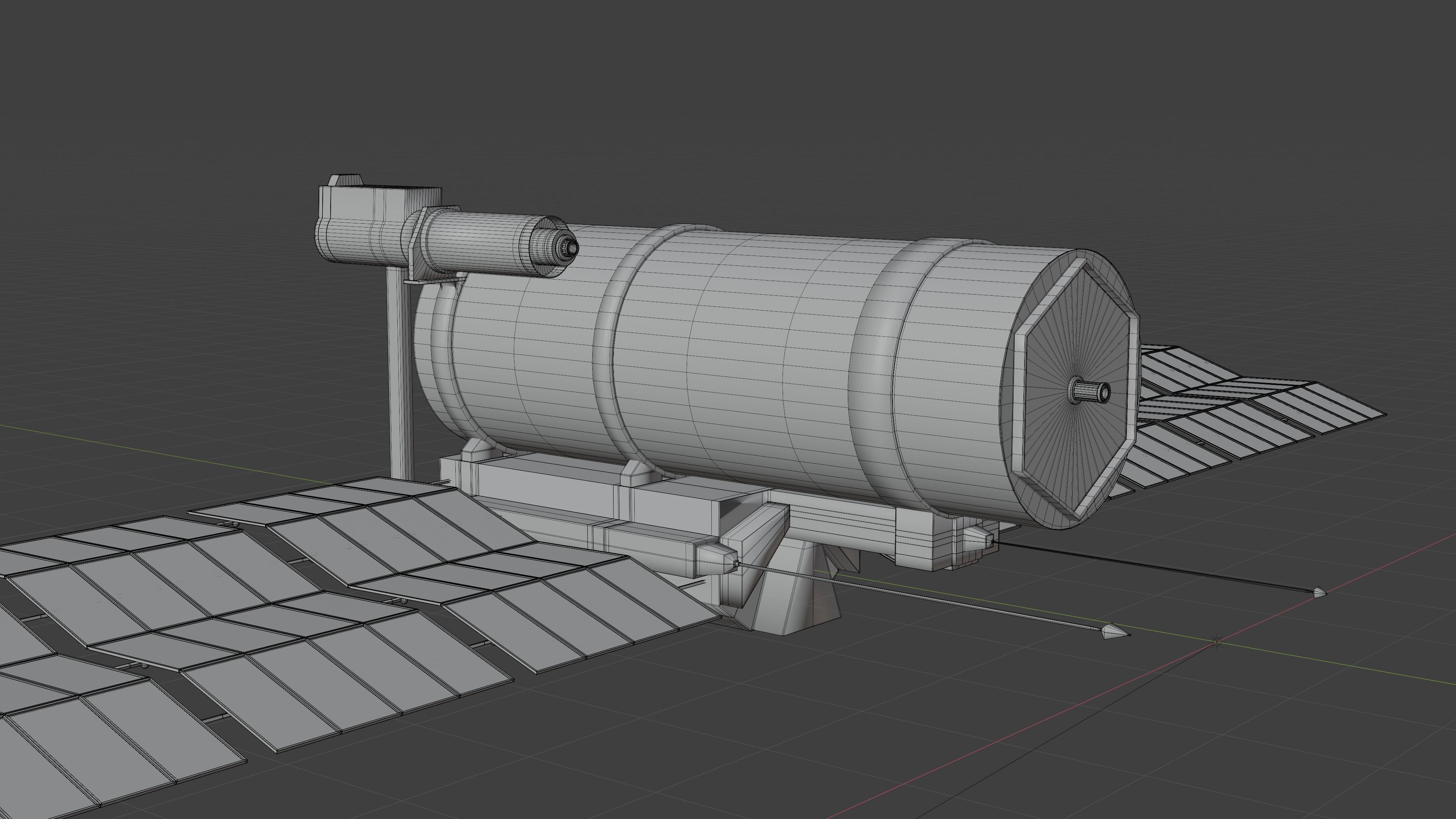 3D model Space laser satellite defence system VR / AR / low-poly | CGTrader