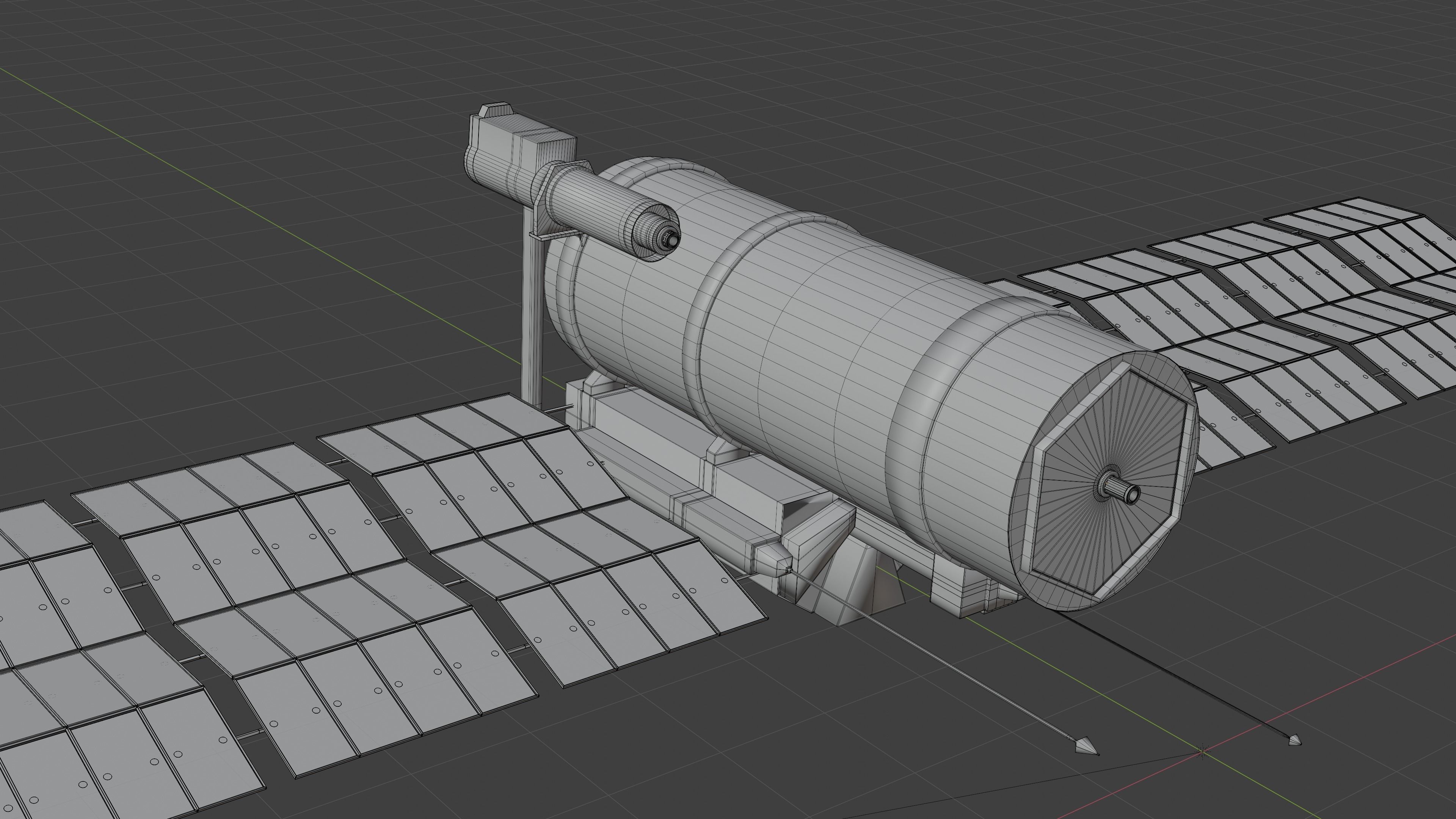3D model Space laser satellite defence system VR / AR / low-poly | CGTrader