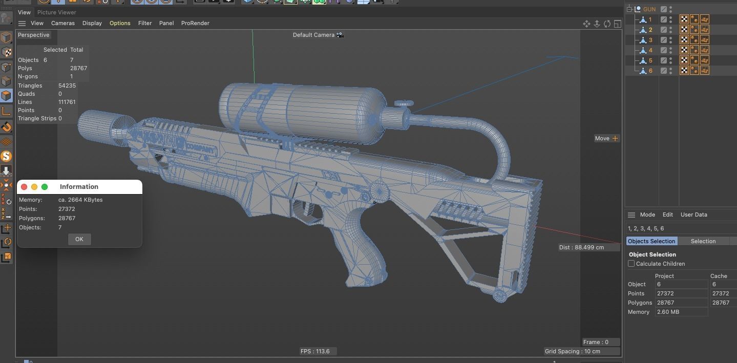 3D model The Boring Company Not a Flamethrower Gun VR / AR / low-poly ...