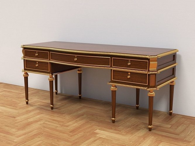 Writing Desk 3D model | CGTrader