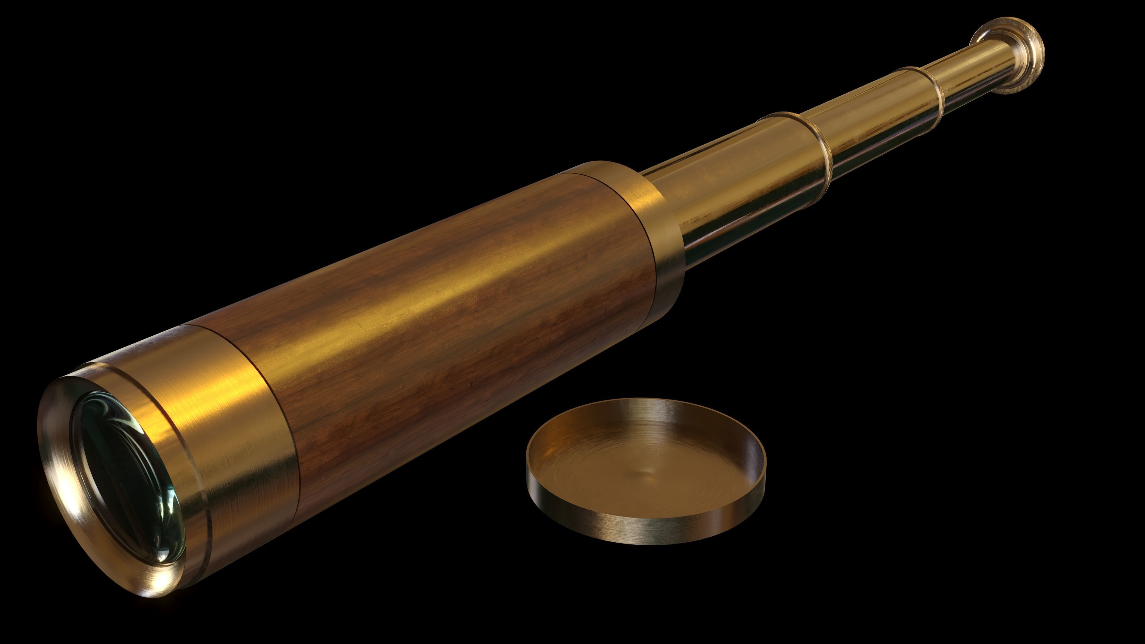 Sailing Spyglass Scope 3D model | CGTrader