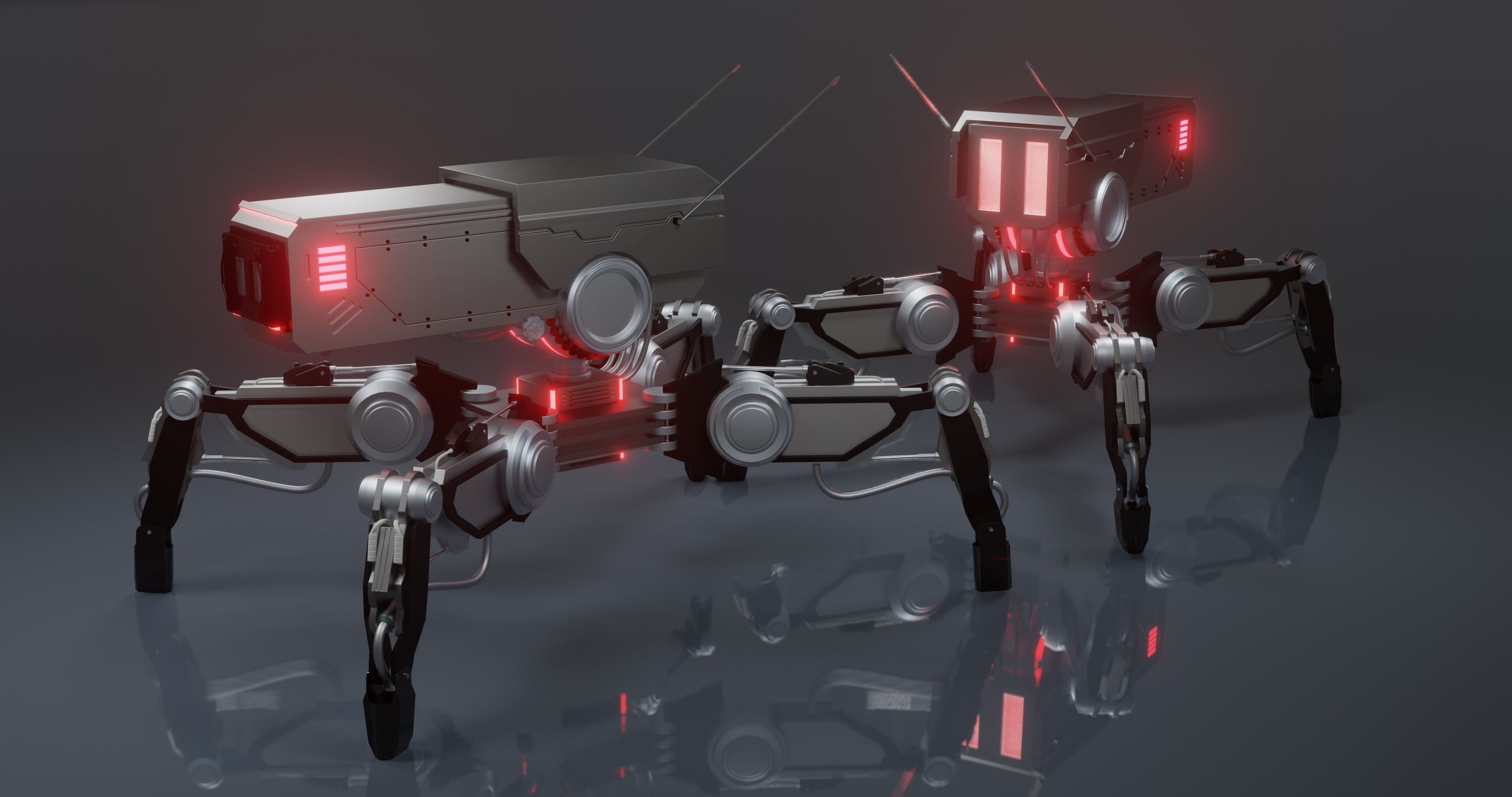 3D model Sci-fi Spider Drone VR / AR / low-poly | CGTrader