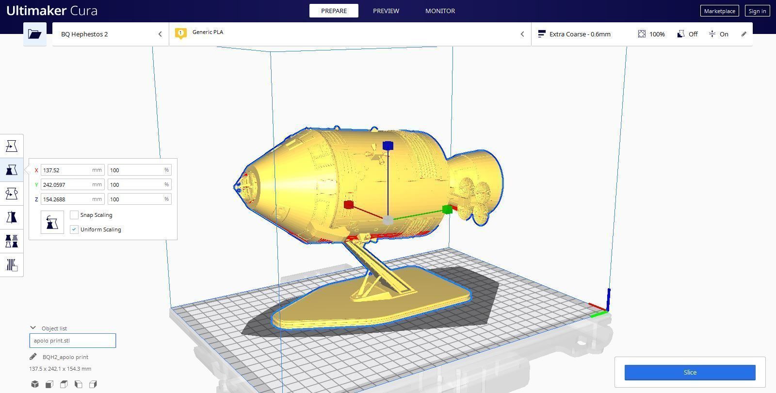 Apollo Command Service Module for print 3D model 3D printable | CGTrader