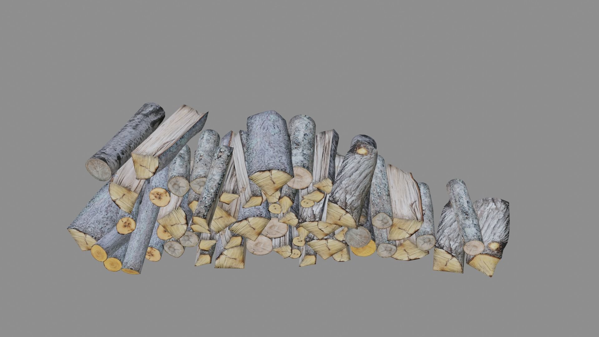 3D model Wood logs VR / AR / low-poly | CGTrader