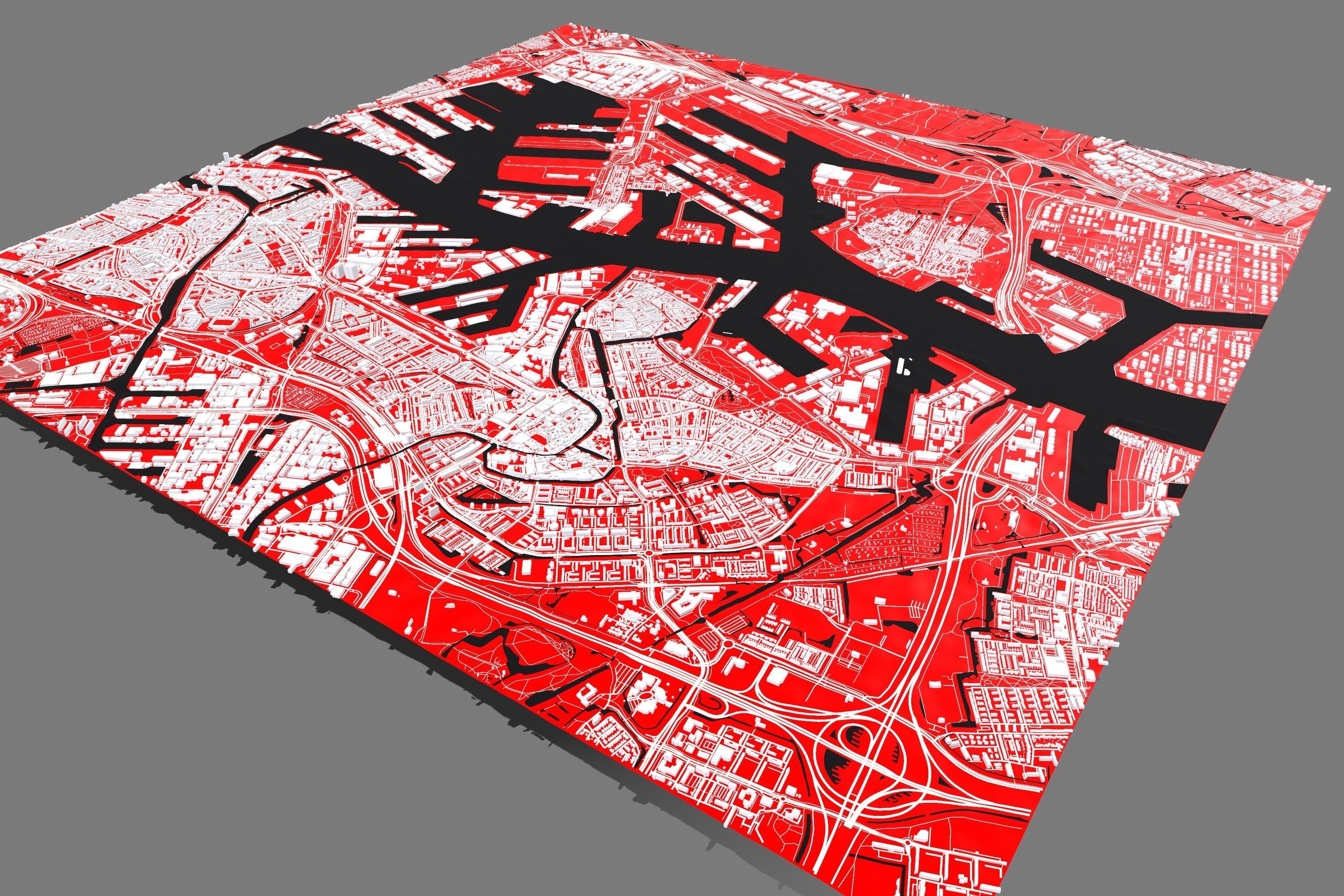 Cityscape Rotterdam Netherlands 3D model | CGTrader