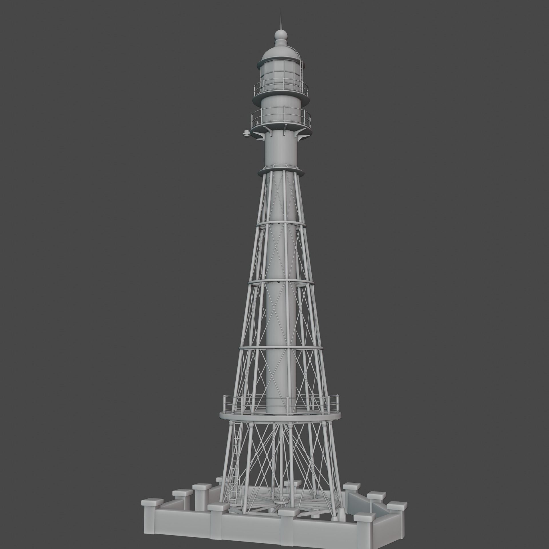3D model Red Beacon VR / AR / low-poly | CGTrader