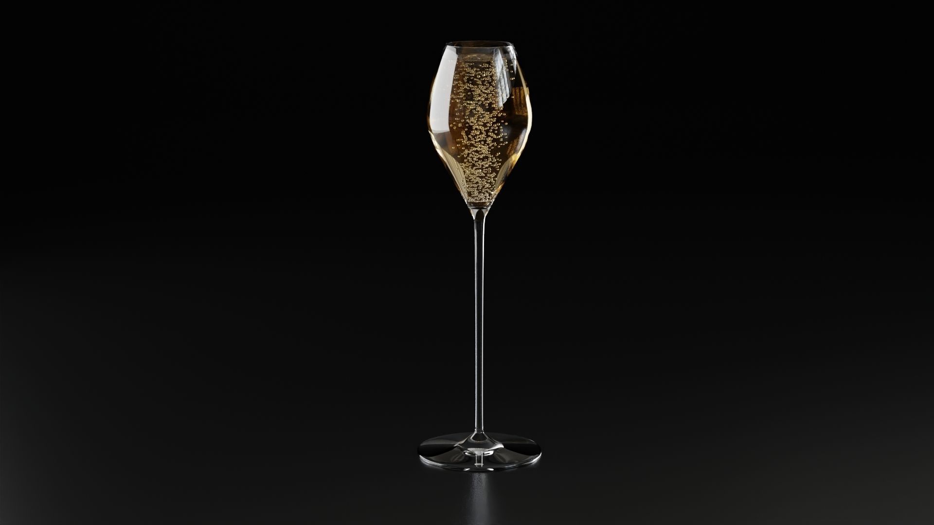 Champagne glass 3 3D model | CGTrader