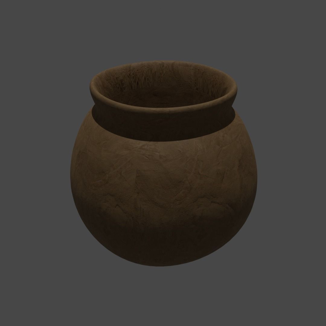 Pot Made in Blender 3D model | CGTrader