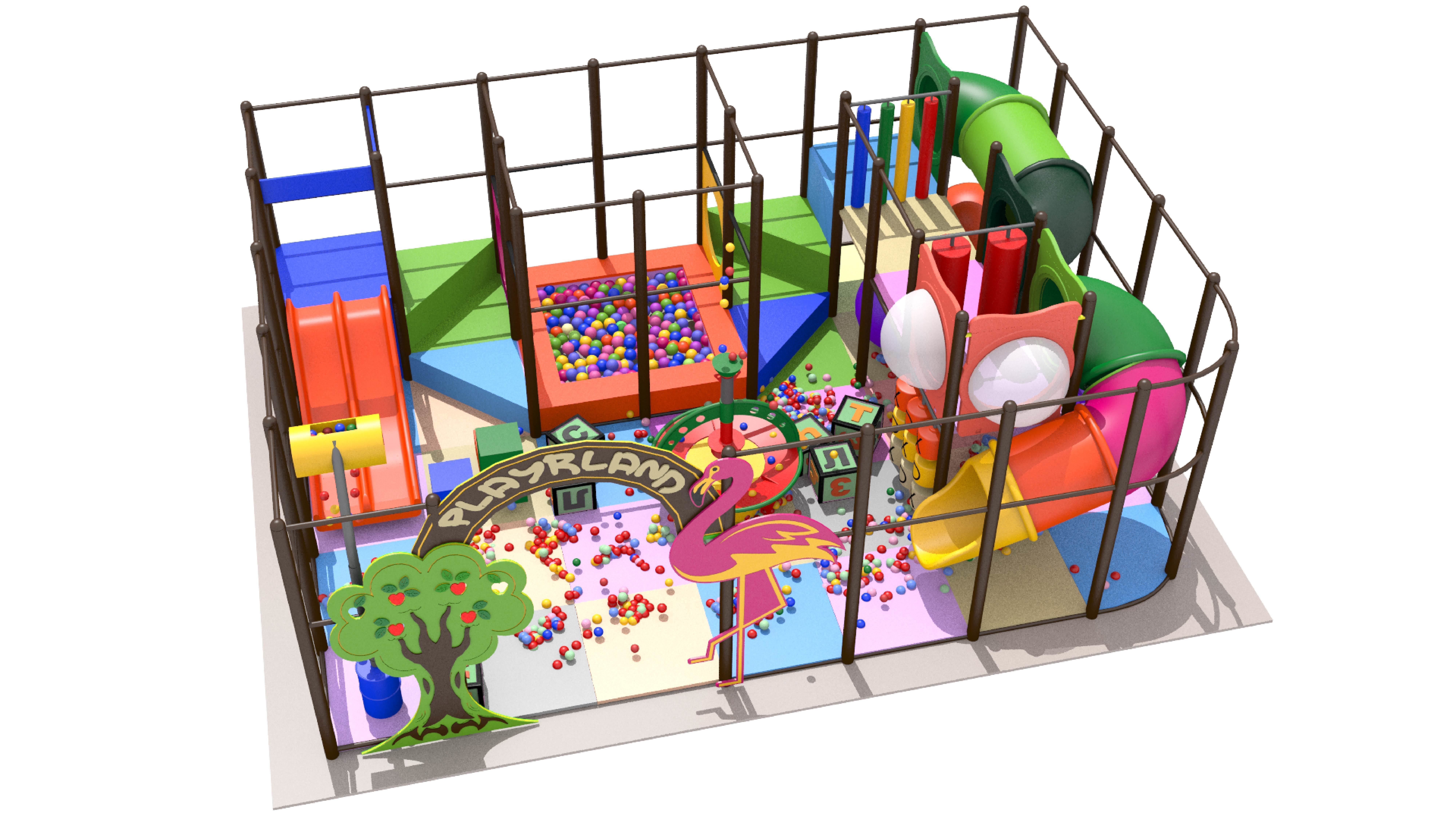 Indoor Playground 3D model | CGTrader