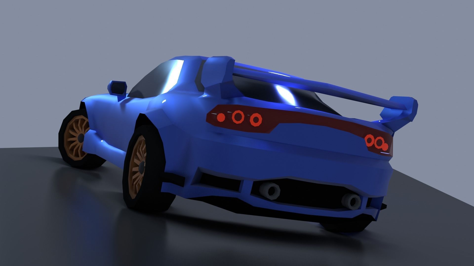 3D model Low poly racing sport-car VR / AR / low-poly | CGTrader