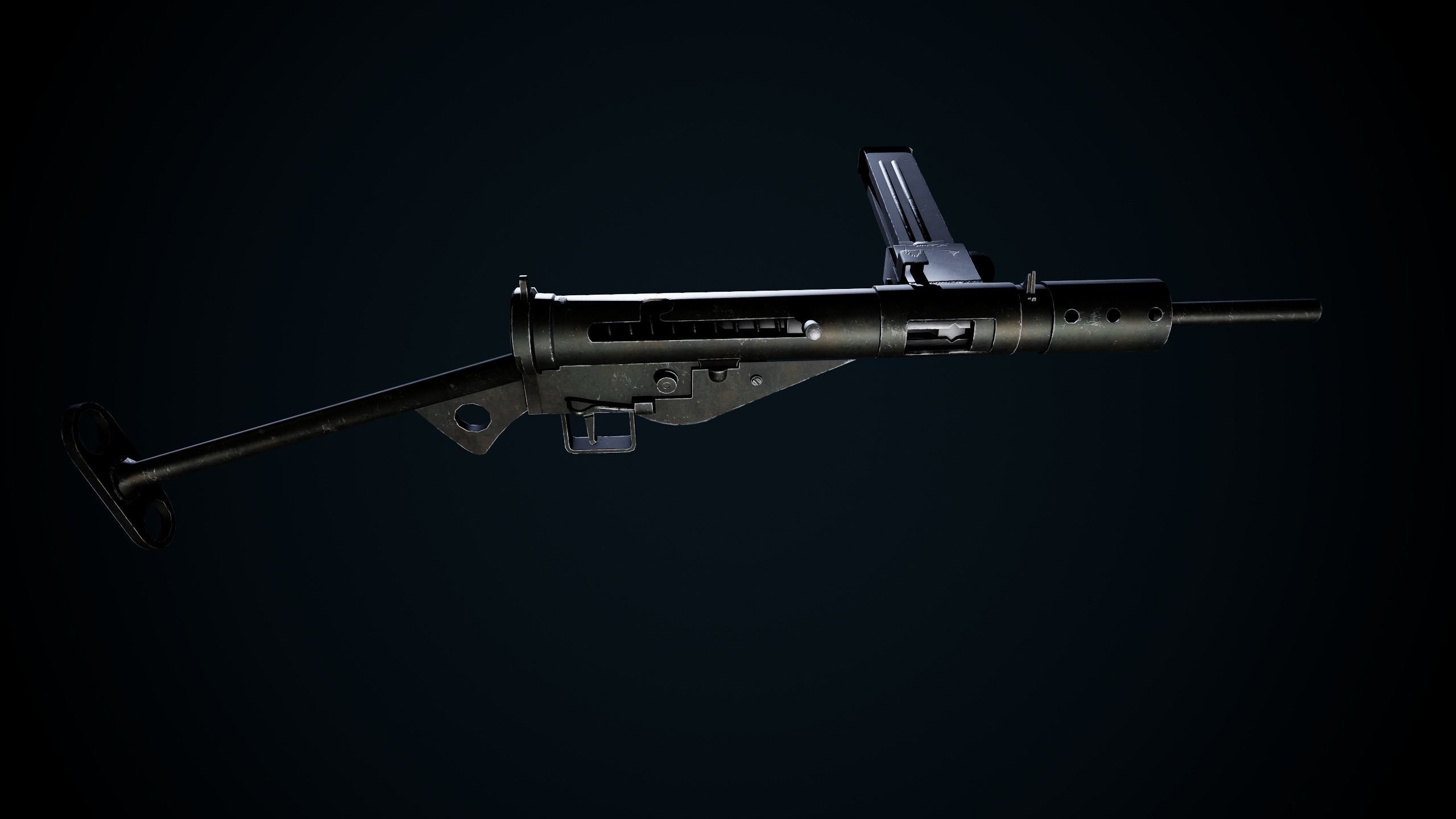 3D model British WW2 Weapons pack - Lee Enfield - STEN - BREN machine ...