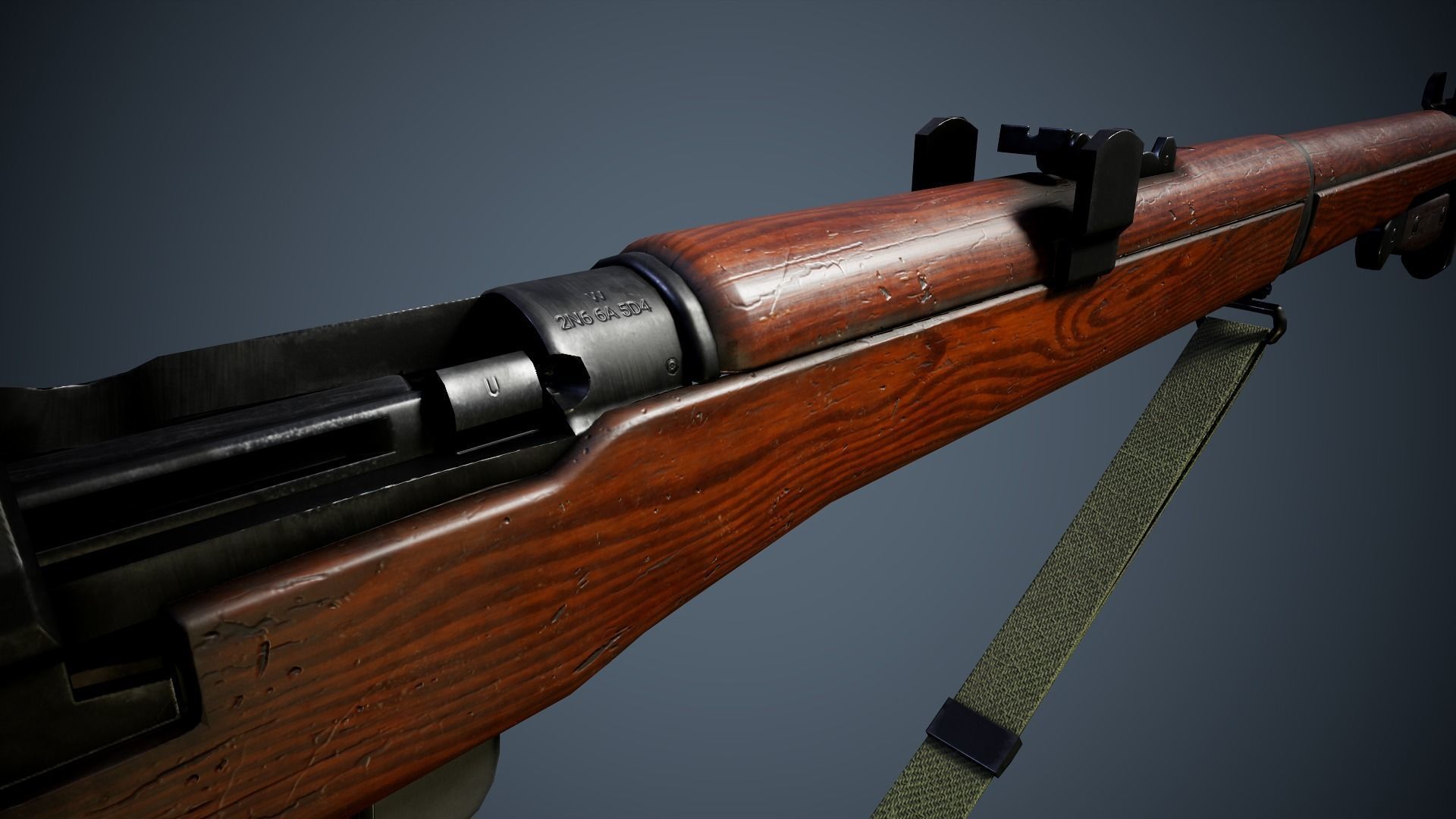 3D model British WW2 Weapons pack - Lee Enfield - STEN - BREN machine ...