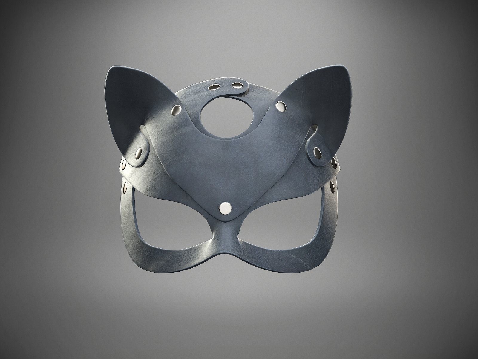 3D model Leather cat mask - 3D VR AR game ready Low-poly 3D model VR ...