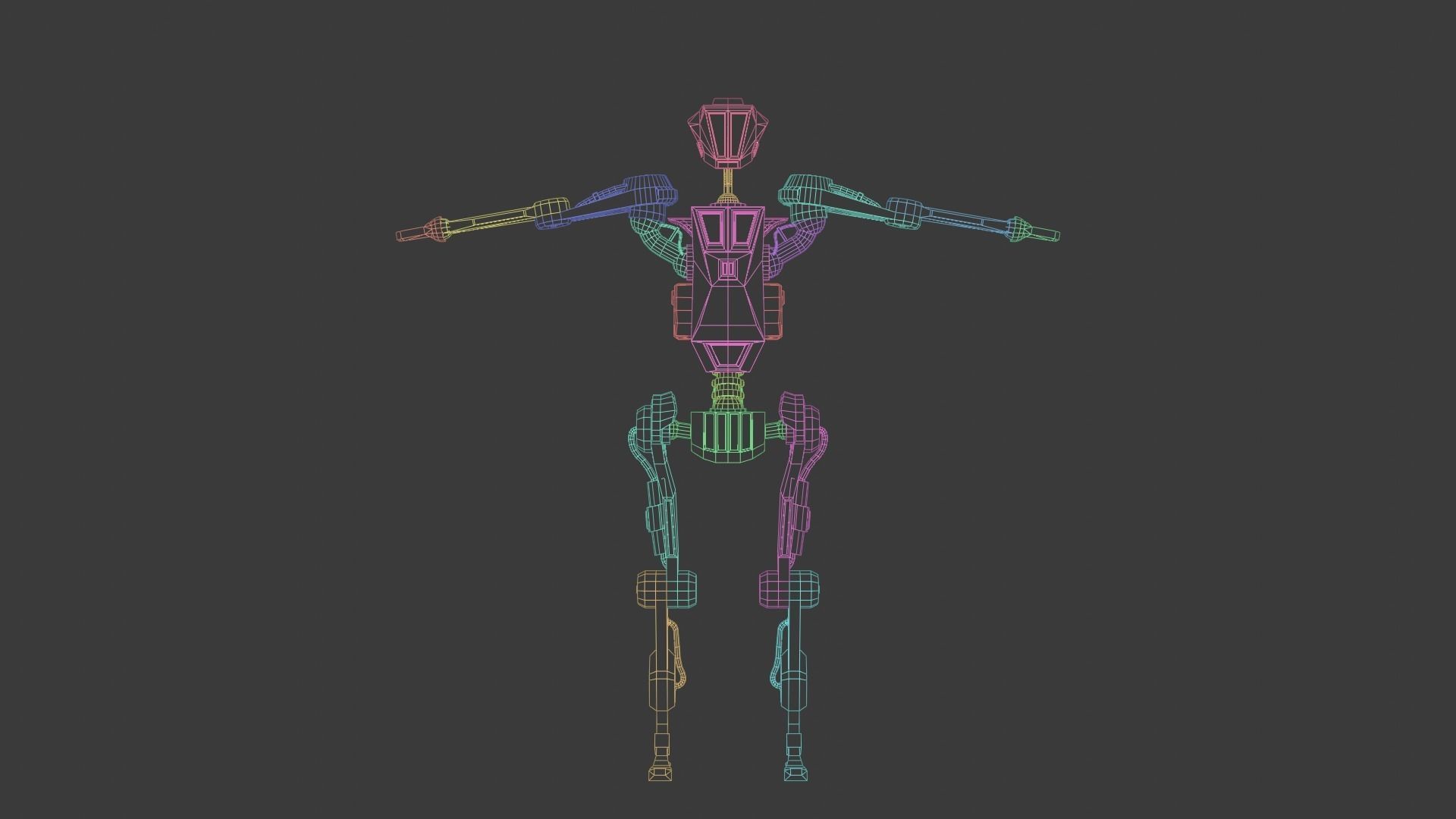 3D model Low poly stylized rigged robot VR / AR / low-poly | CGTrader