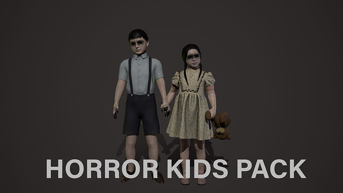 Horror Kids Pack 3D Model Collection | CGTrader