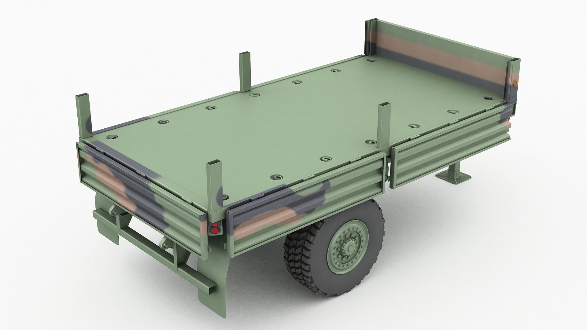 Military trailer M1082 3D model | CGTrader