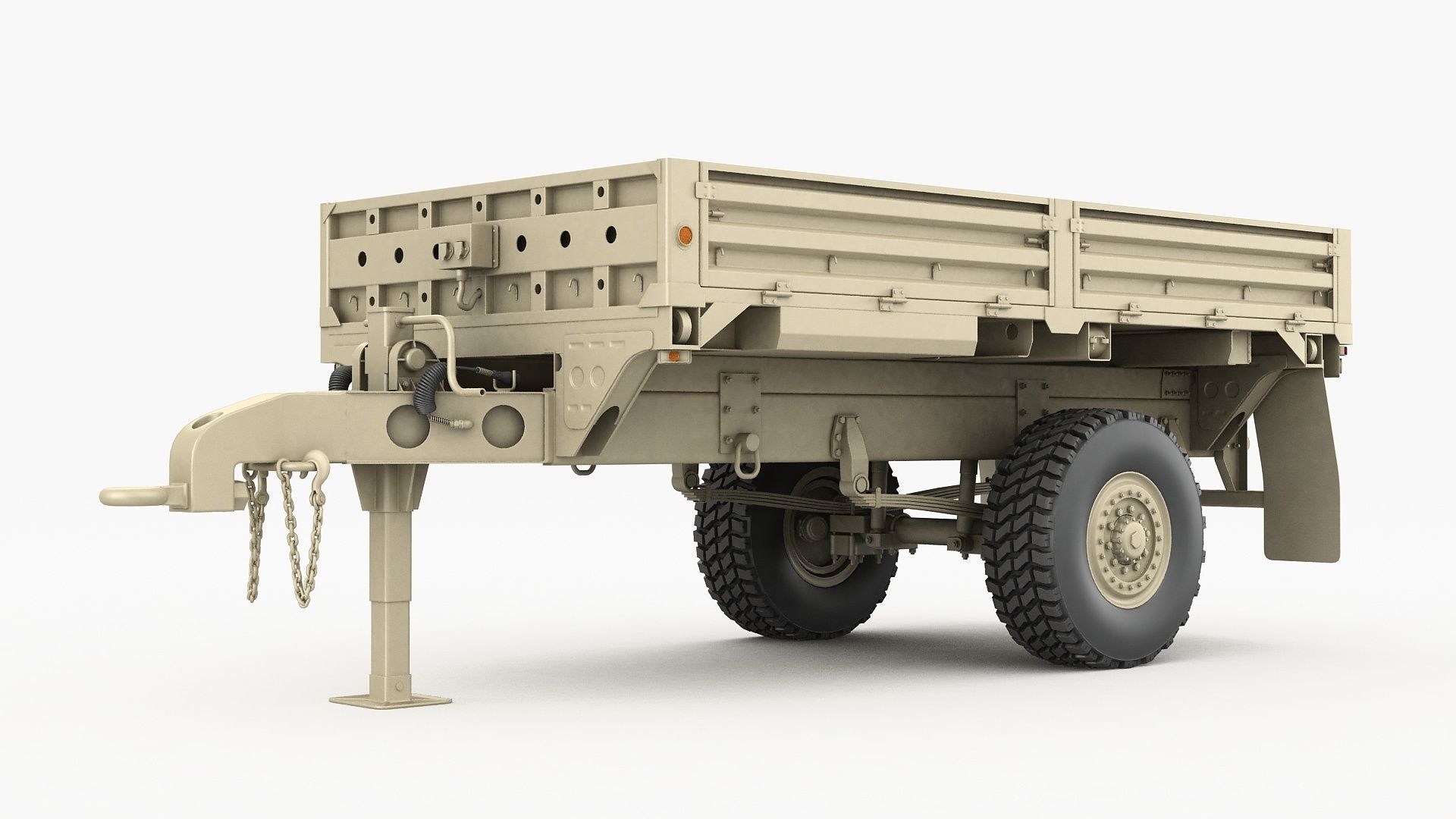 Military trailer M1082 3D model | CGTrader