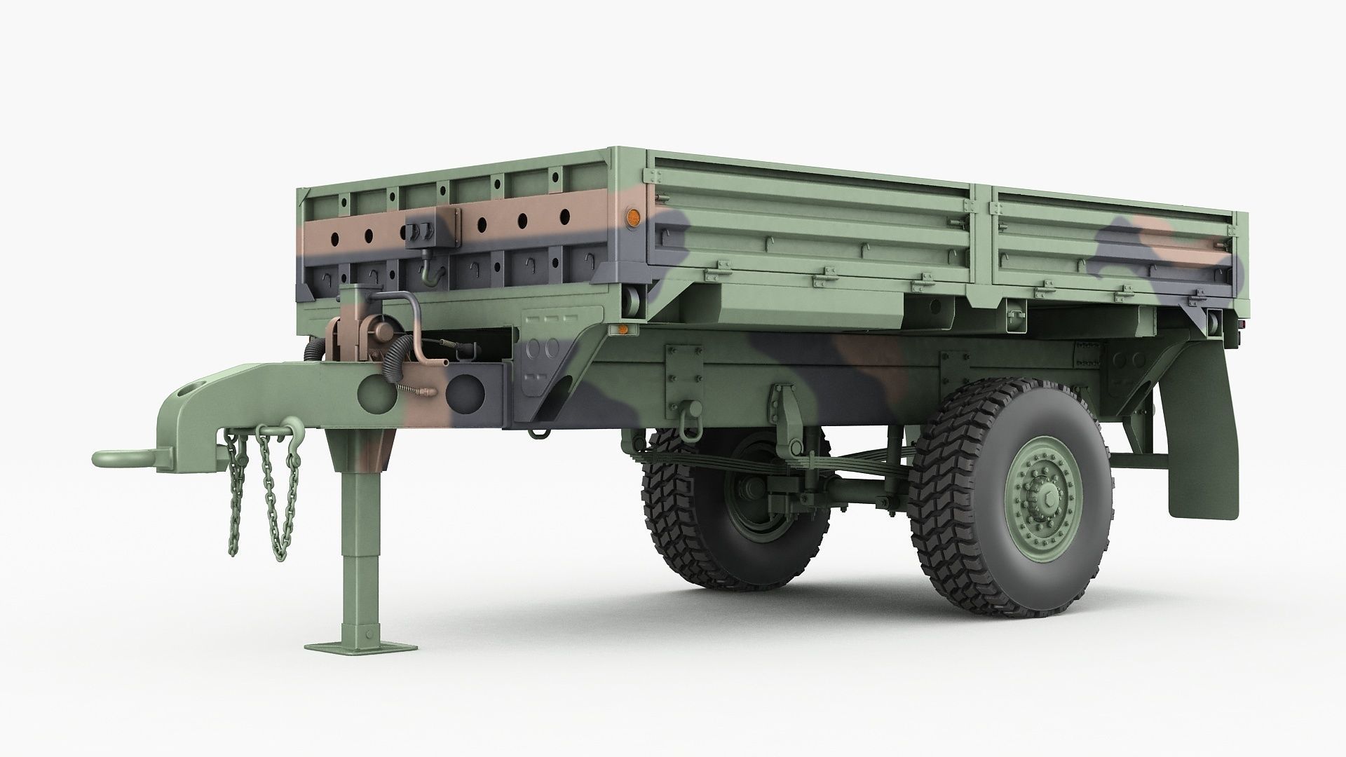 Military trailer M1082 3D model | CGTrader