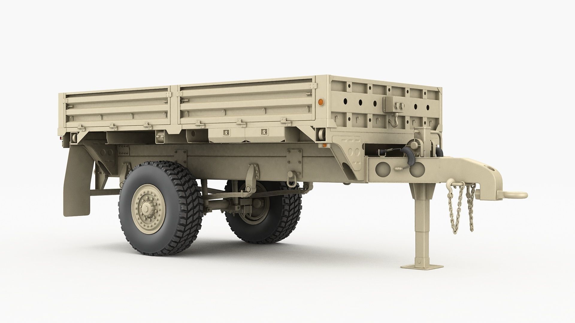 Military trailer M1082 3D model | CGTrader