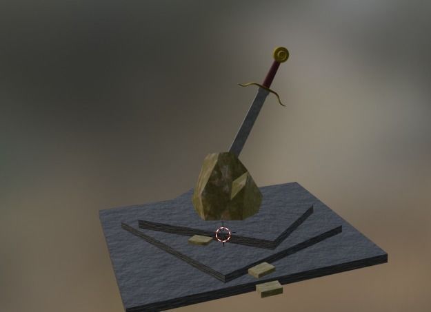 Sword in the stone free 3D model 3D printable | CGTrader
