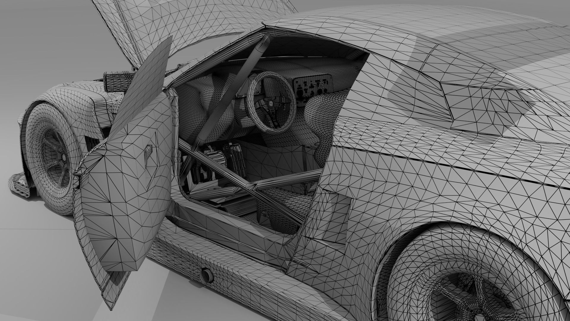 Japanese racing car 3D model rigged | CGTrader