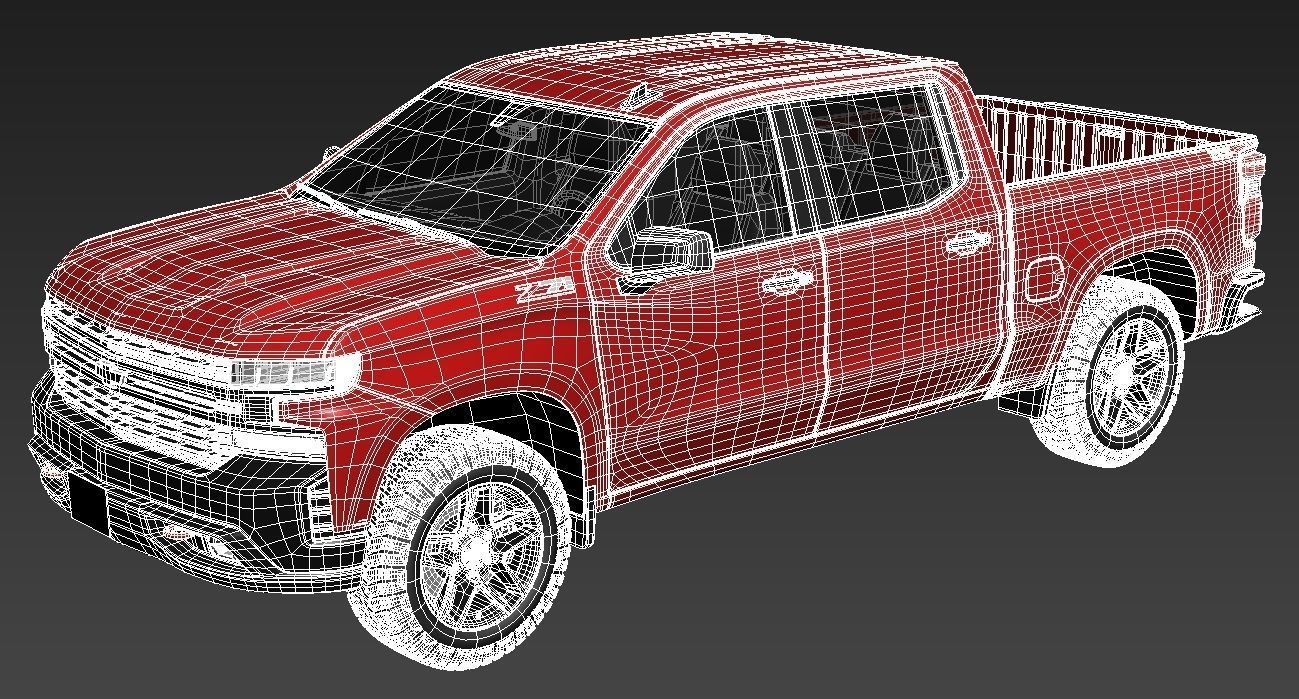 Chevrolet Silverado z71 2019 3D model | CGTrader