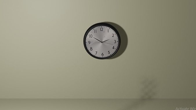 3d textured wall clock 3D model | CGTrader