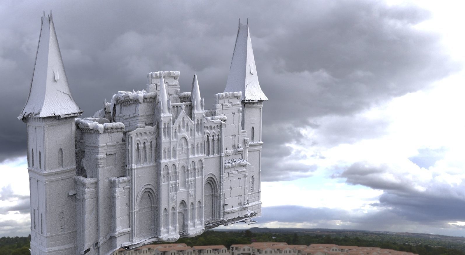 High Elf City Massive structures Kit bash Set 3D model | CGTrader