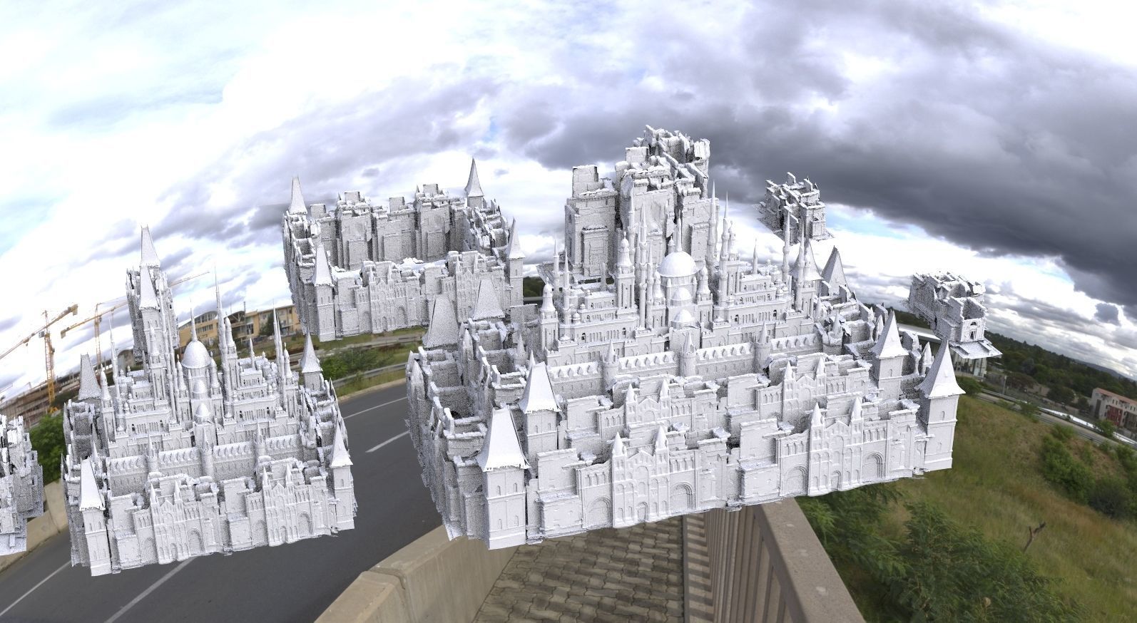 High Elf City Massive structures Kit bash Set 3D model | CGTrader