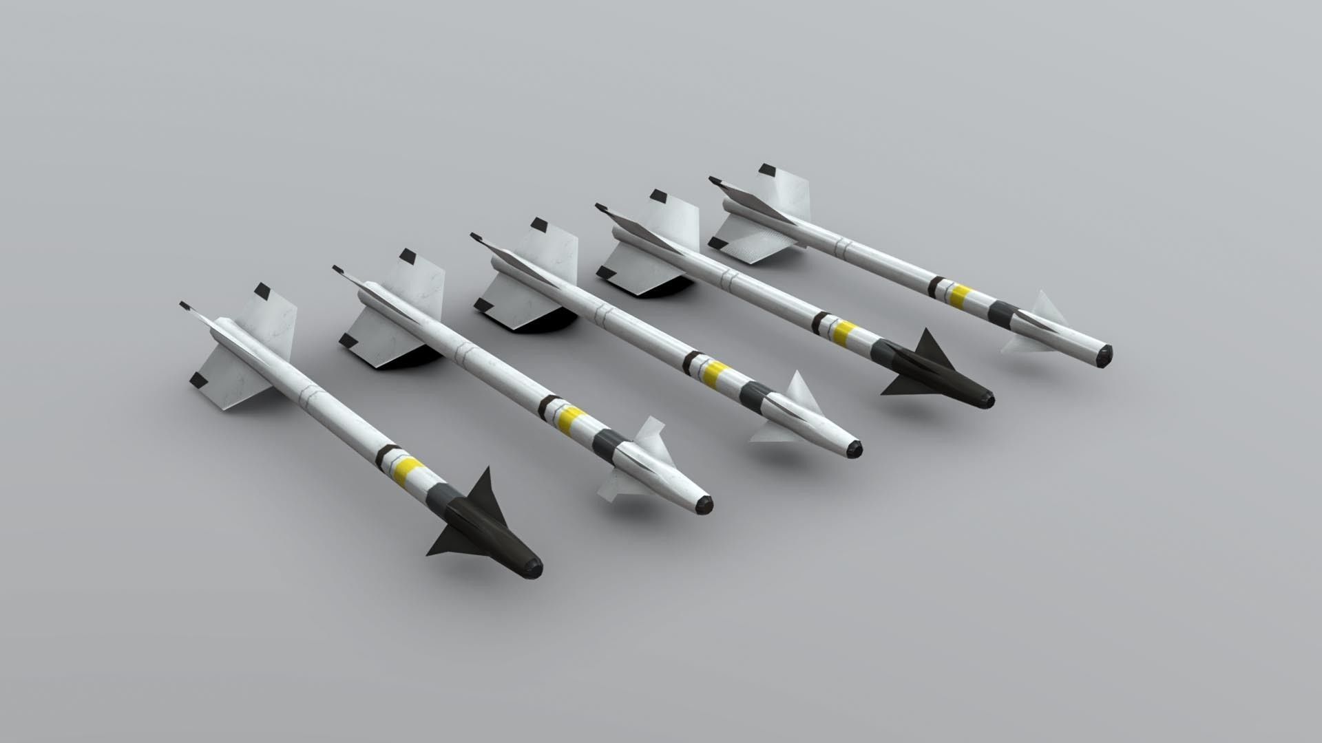 3D model AIM-9 Sidewinder Pack VR / AR / low-poly | CGTrader