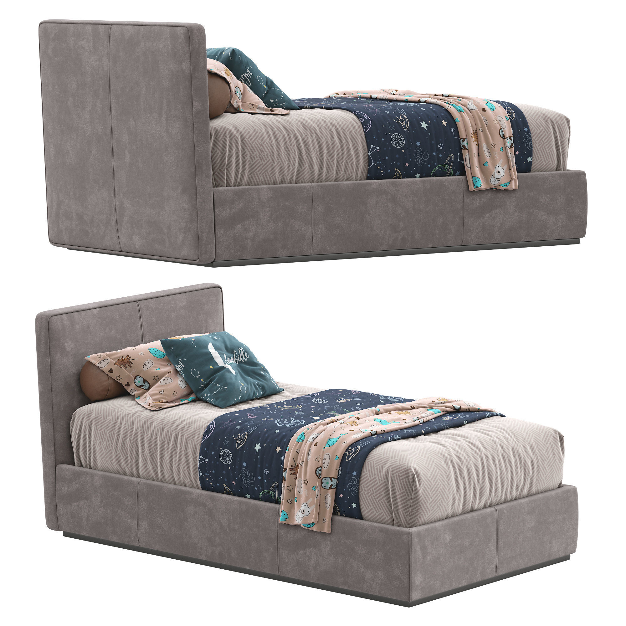 Single Bed Beta By Pianca 2 3D model | CGTrader