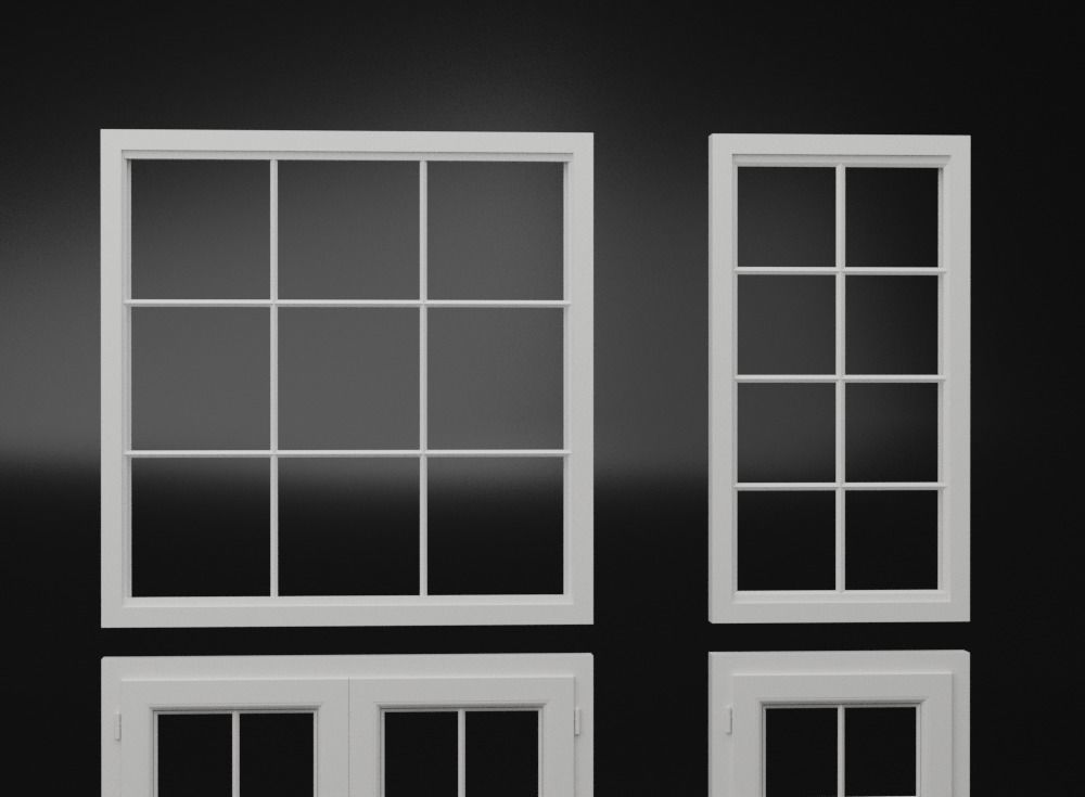 3D model Basic Low-Poly Windows VR / AR / low-poly | CGTrader