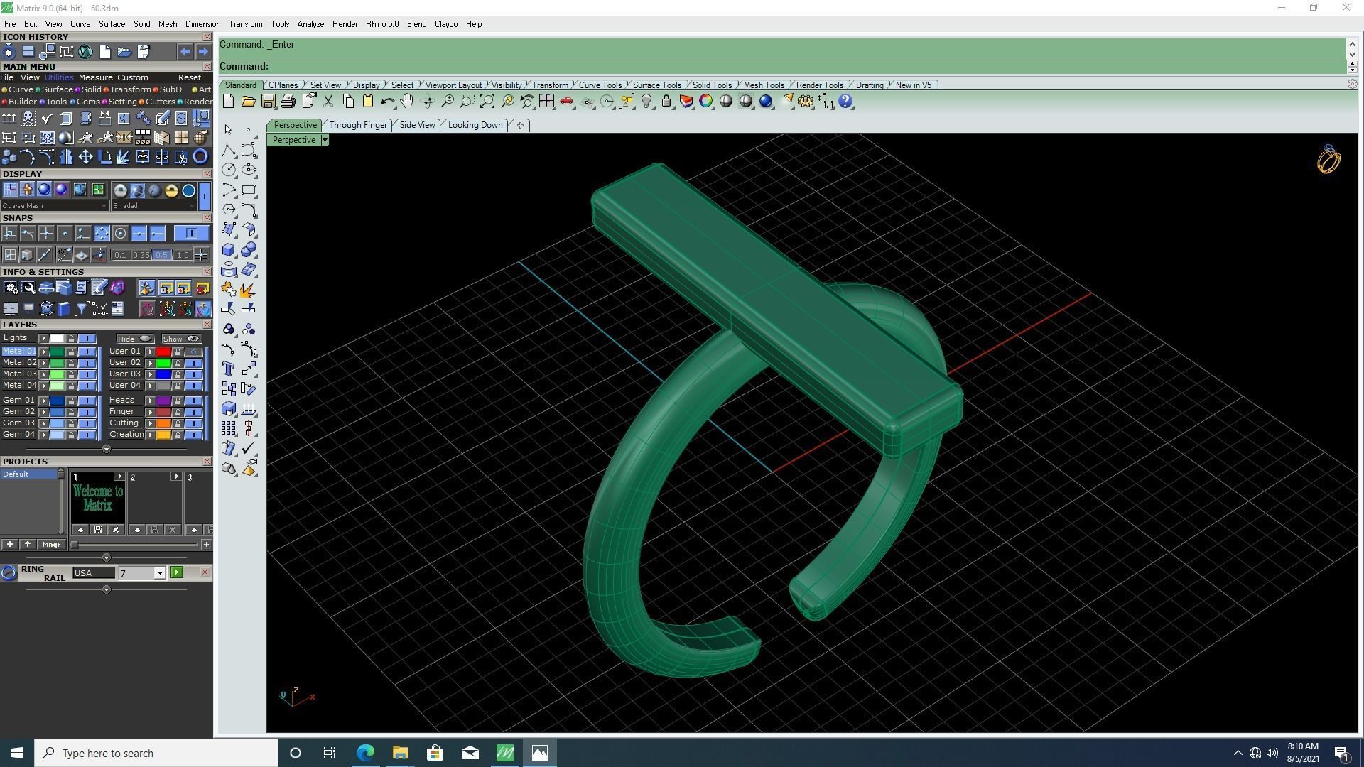 3d-model fashion simple ring 3D model 3D printable | CGTrader