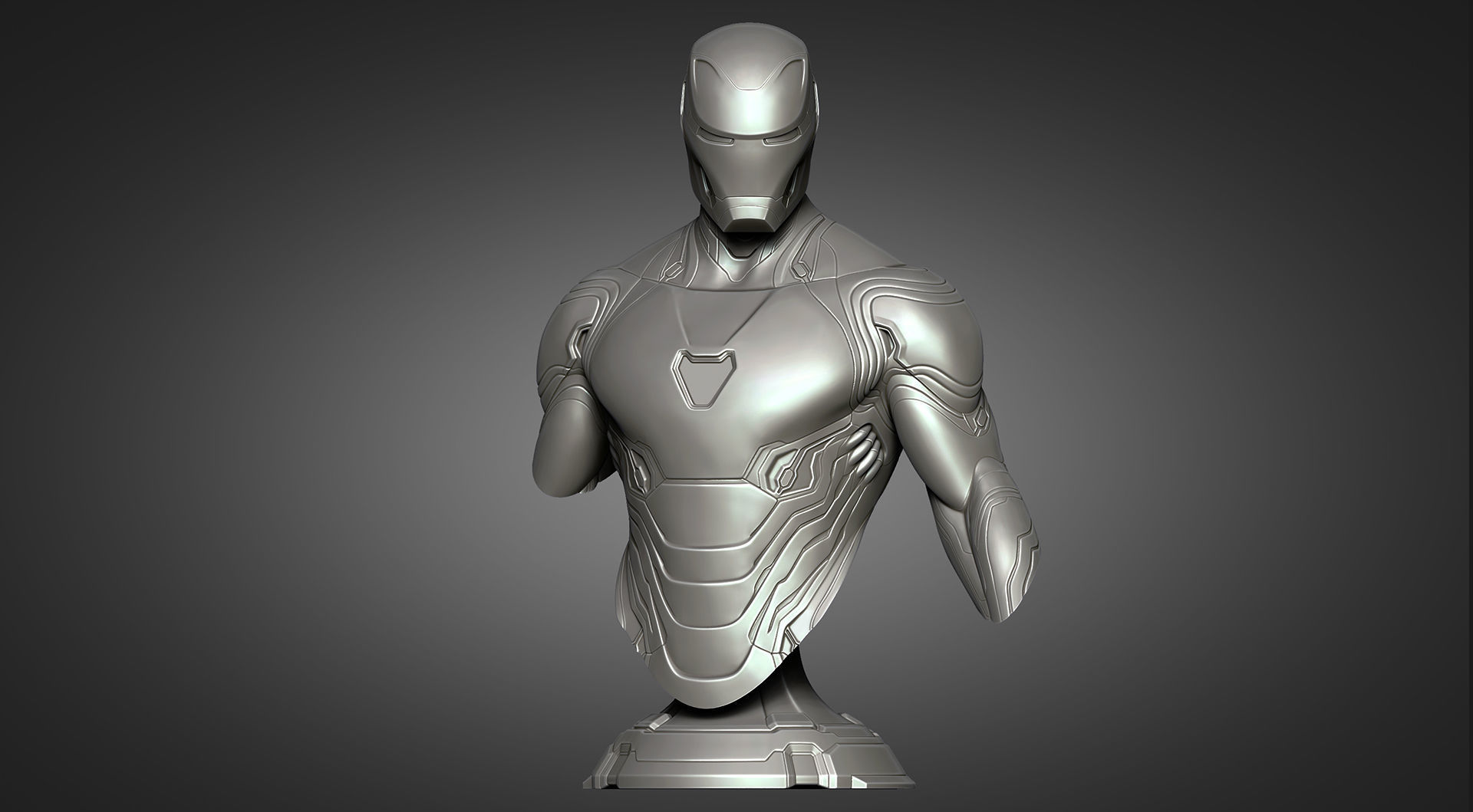 Iron Man MK50 bust 02 - Infinity War 3D model 3D printable | CGTrader