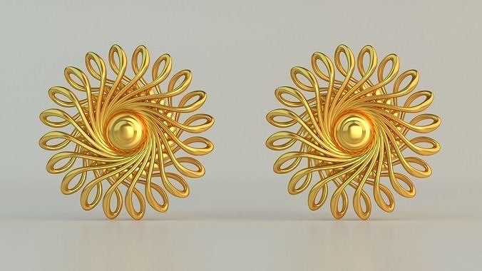 Ear Rings 3D model | CGTrader