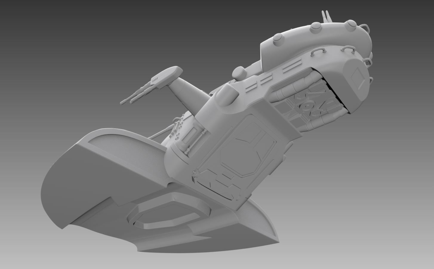 AAT Battle Tank Scale model 3D model 3D printable | CGTrader