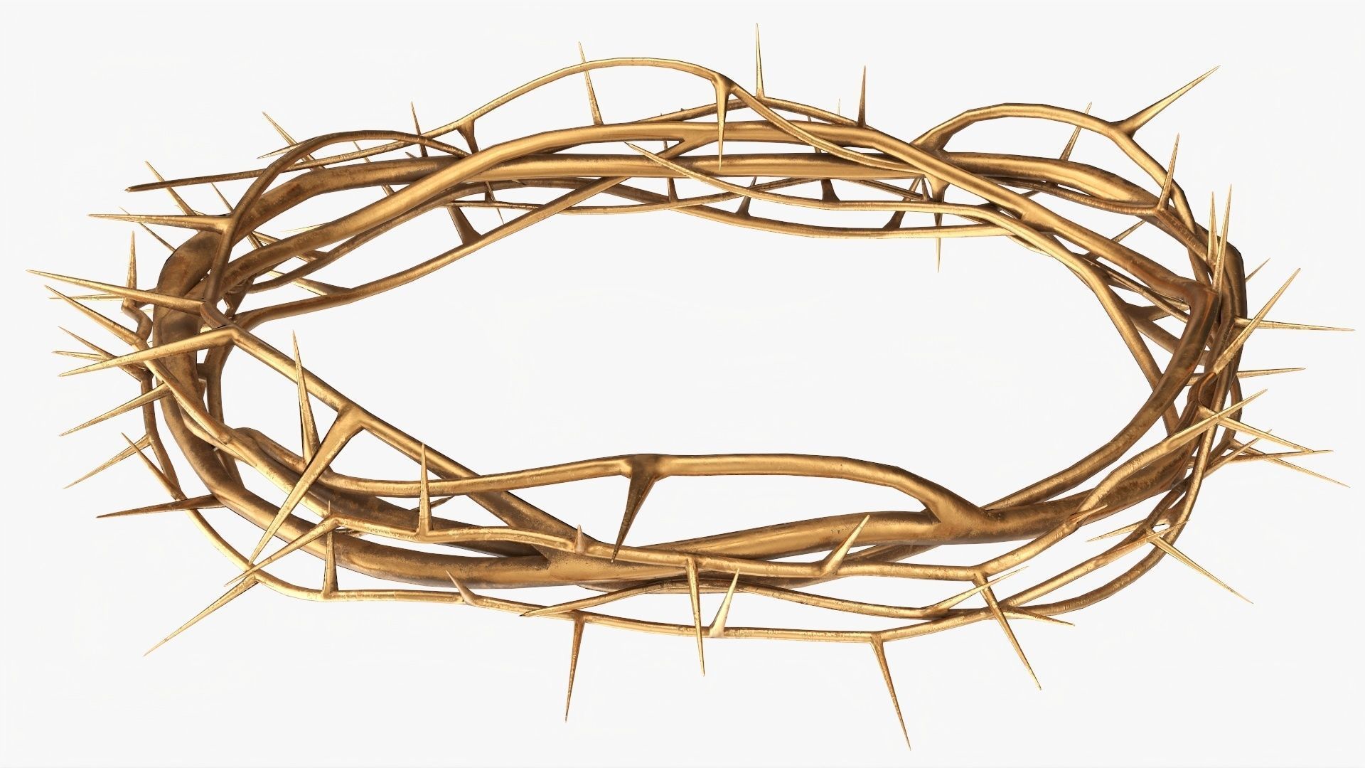 Gold crown of thorns 3D model | CGTrader