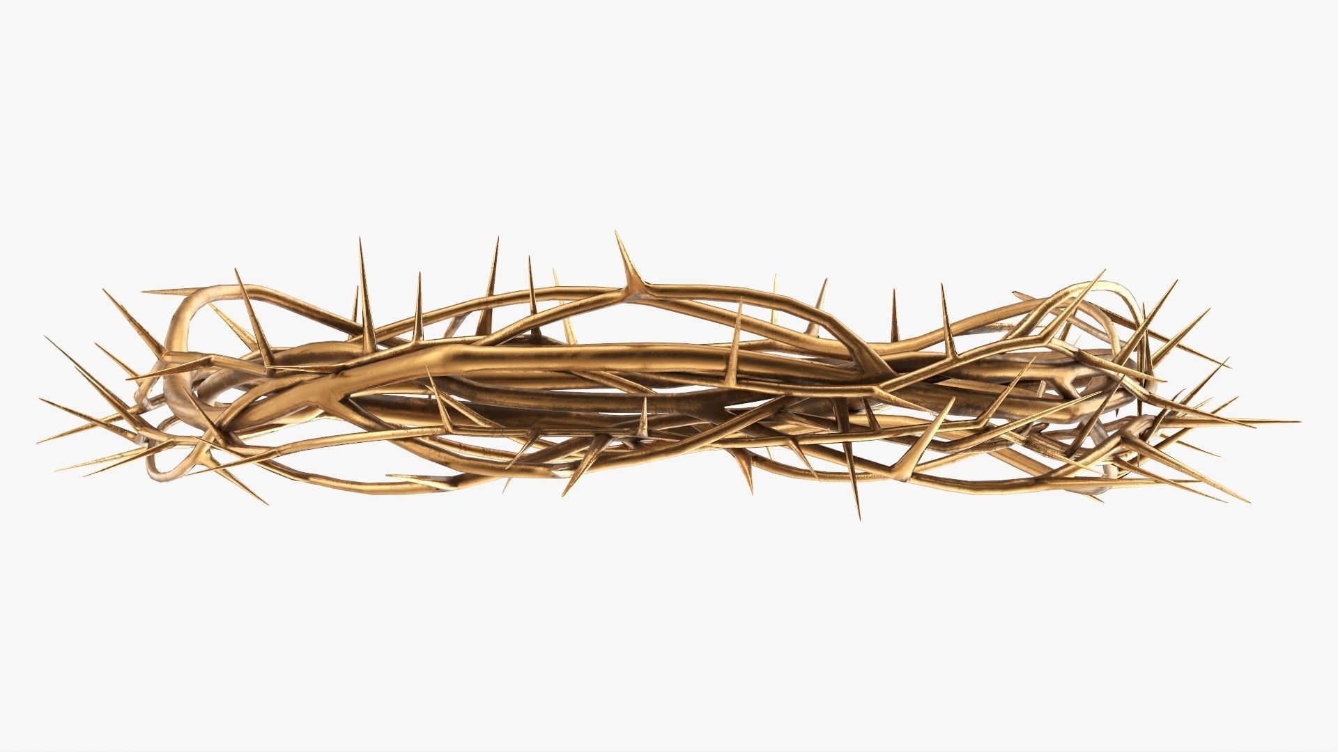 Gold crown of thorns 3D model | CGTrader
