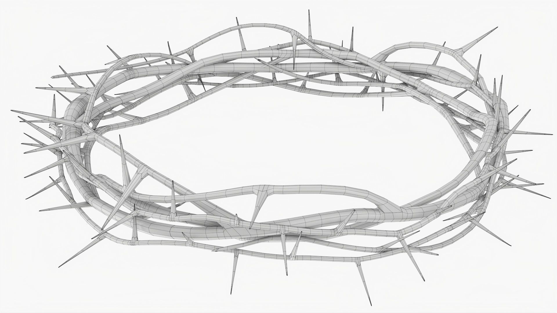 Wooden crown of thorns 3D model | CGTrader