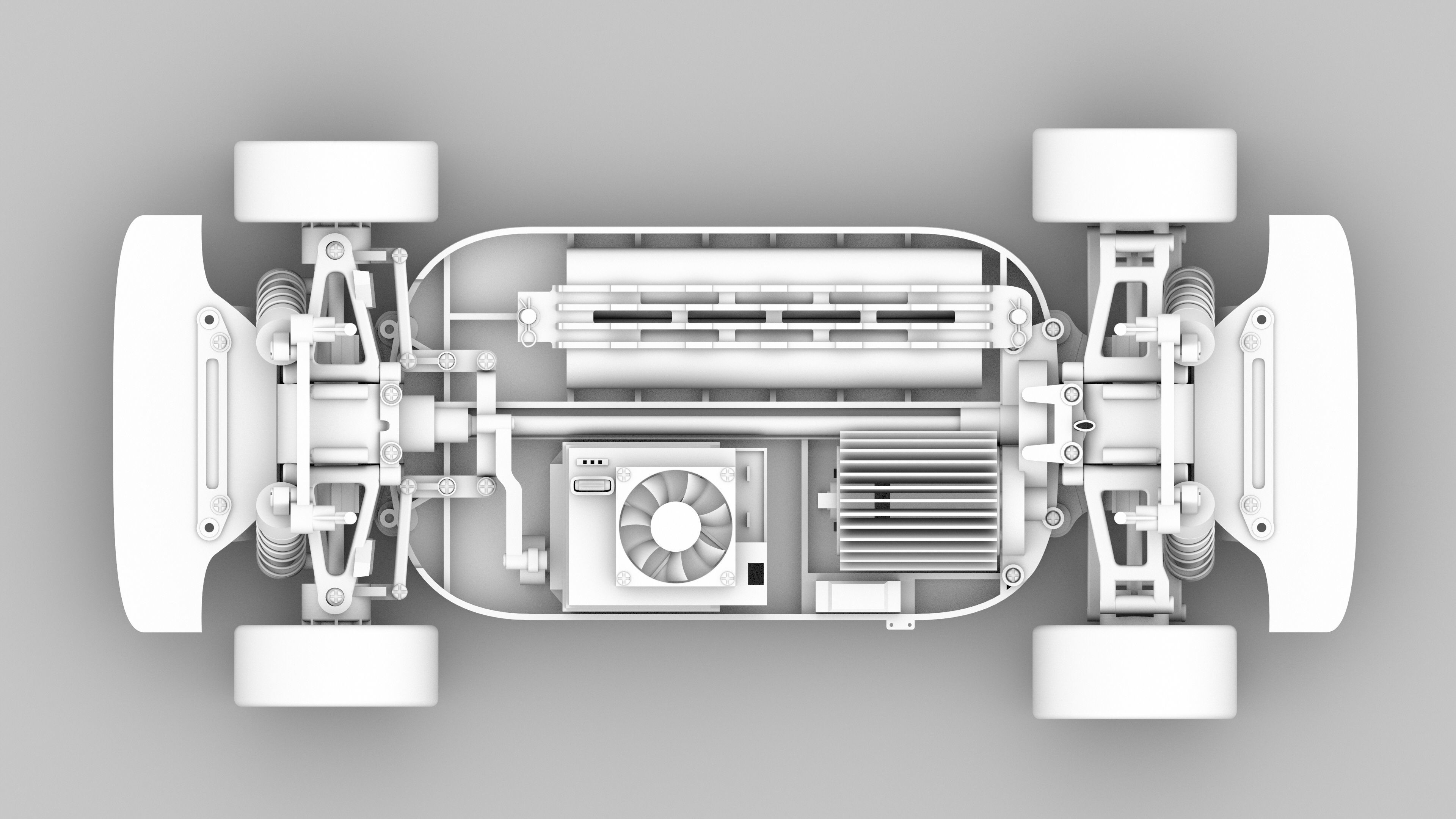 RC Car Tamiya TT-01 with Camaro 1968 SS bodywork 3D model 3D printable ...