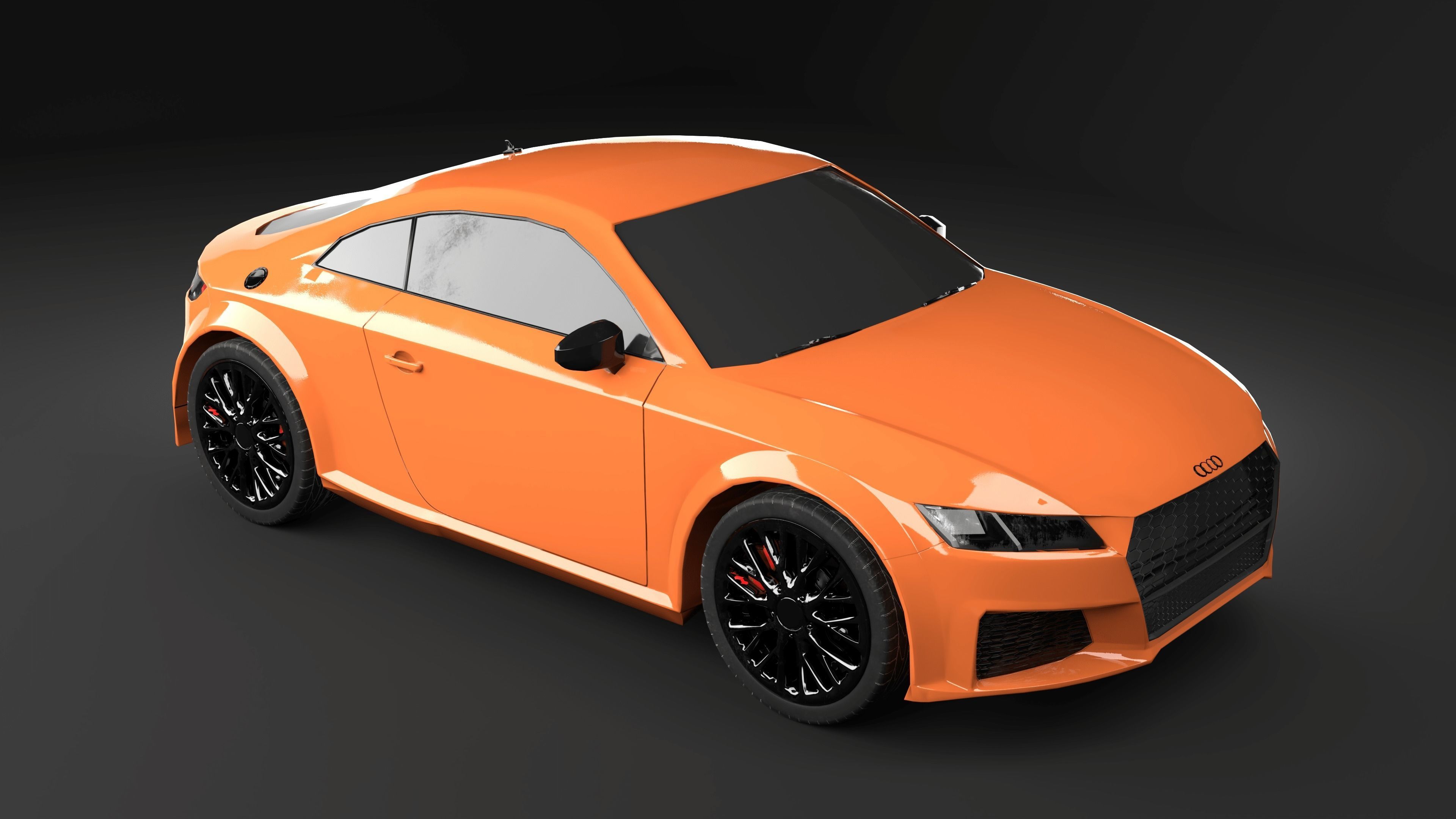 Audi TT RS game-ready model free VR / AR / low-poly 3D model | CGTrader