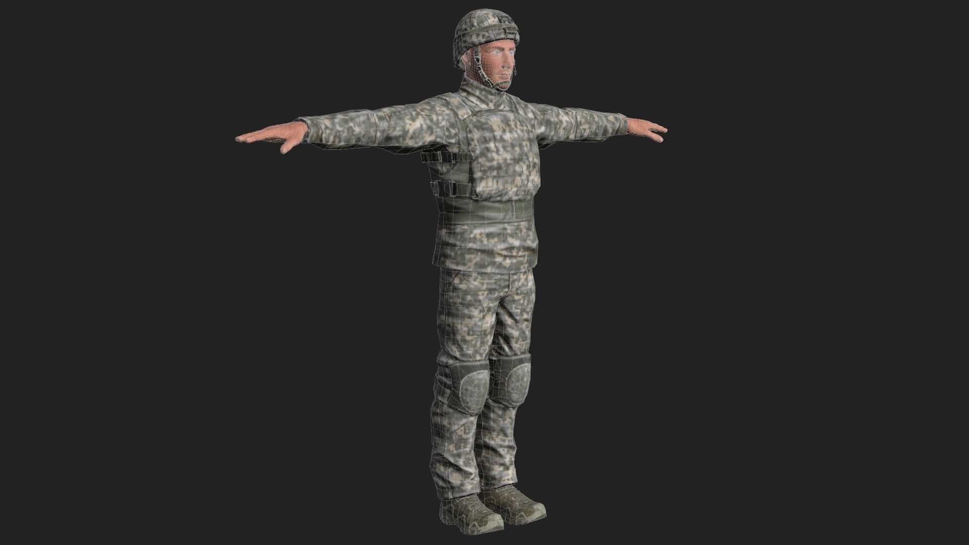 Generic United States Soldier model 3D model rigged | CGTrader