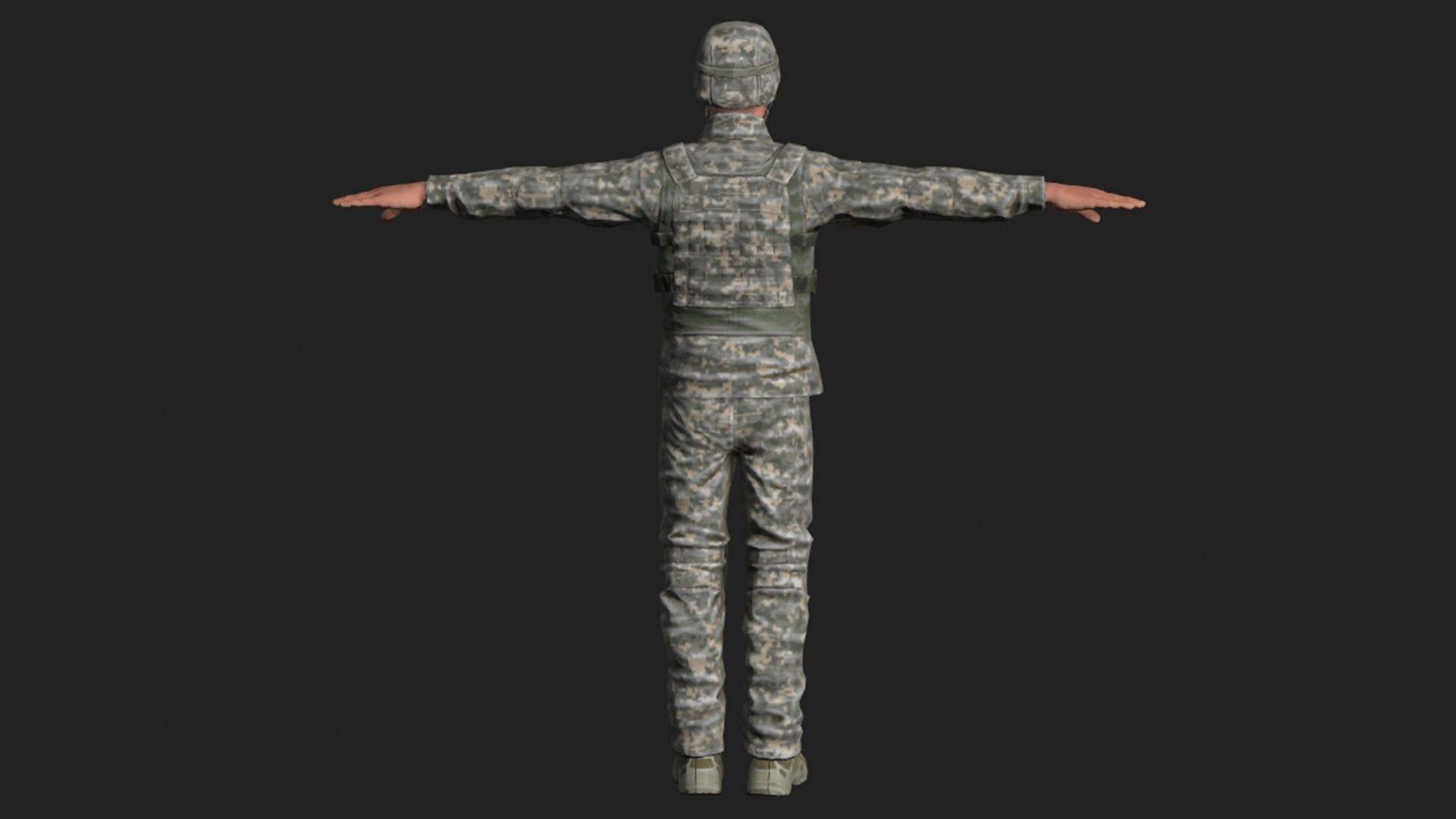 Generic United States Soldier model 3D model rigged | CGTrader