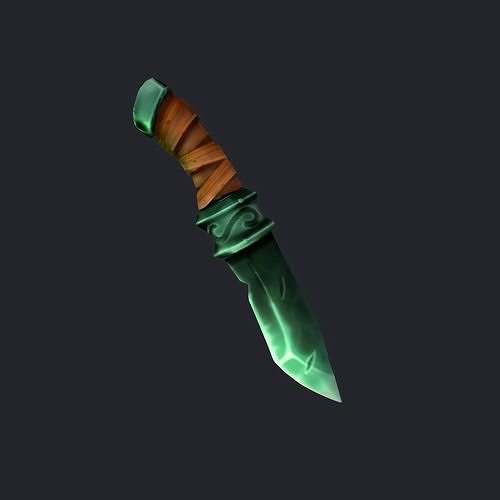 3D model Stylized knife high and low poly VR / AR / low-poly | CGTrader