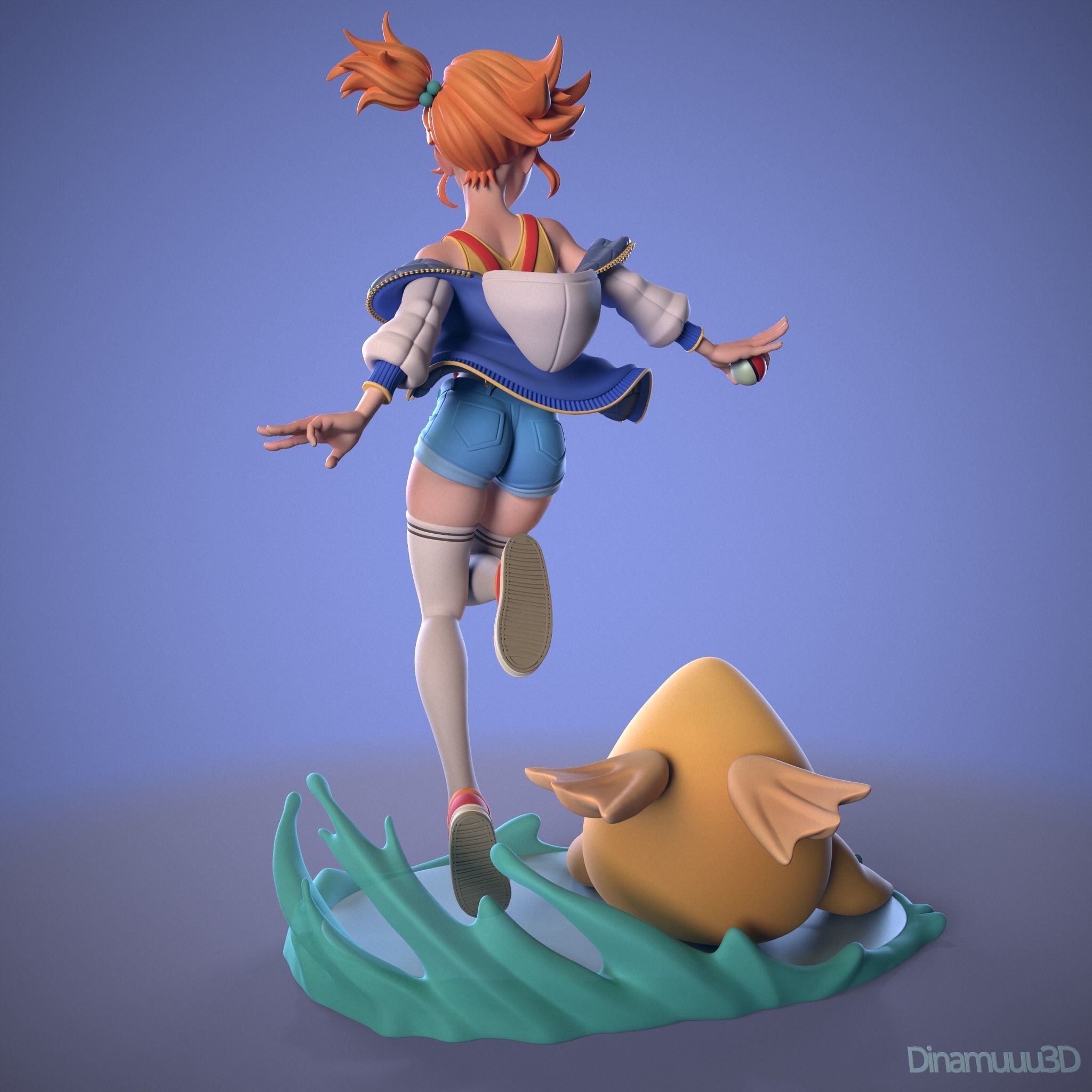 Misty Pokemon Multi Versions Sfw And Nsfw 3d Print Stl 3d Model 3d