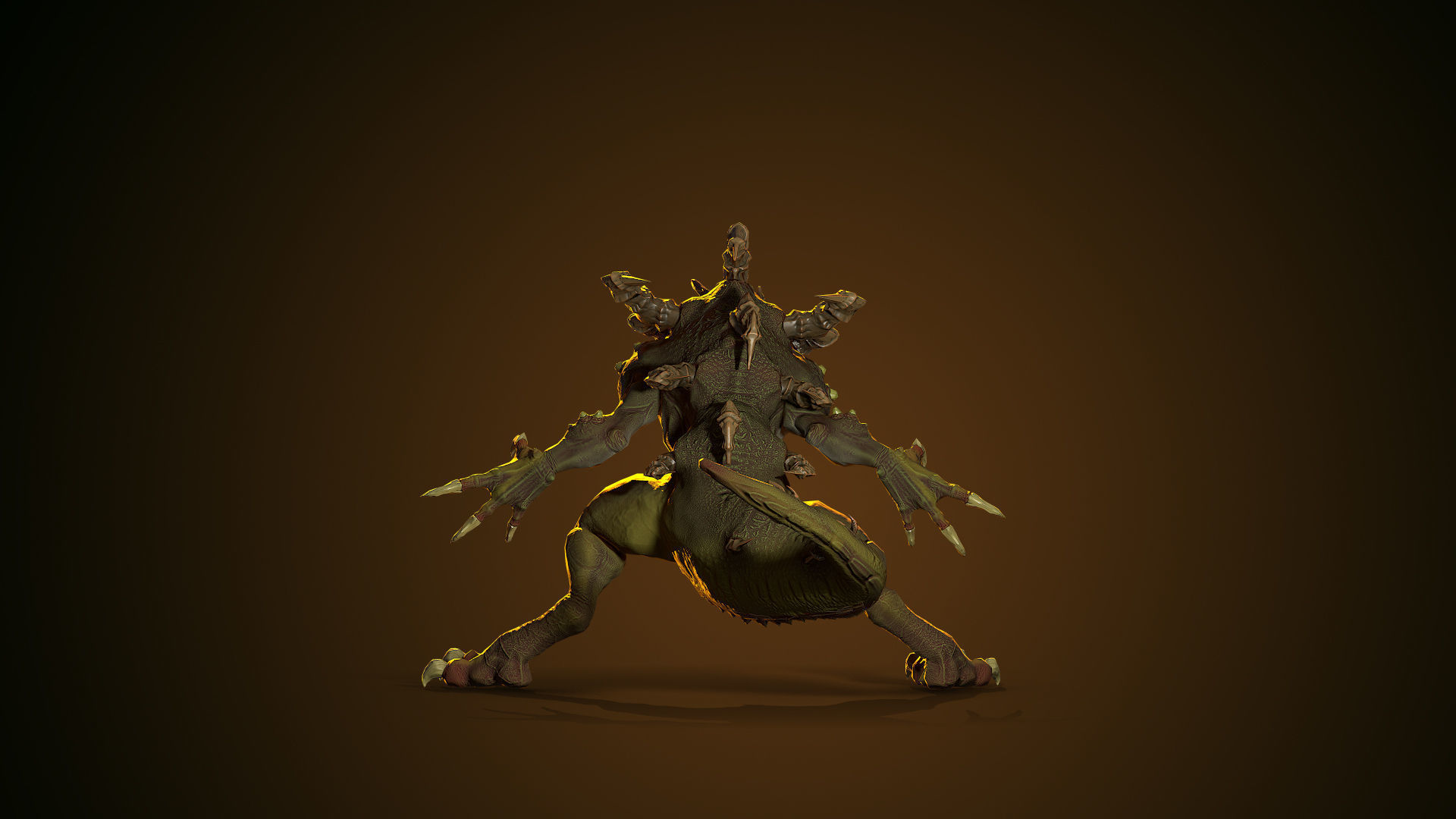 3D model Big Monster VR / AR / low-poly | CGTrader