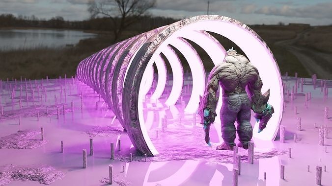 Sci-fi environment effect 3D model | CGTrader