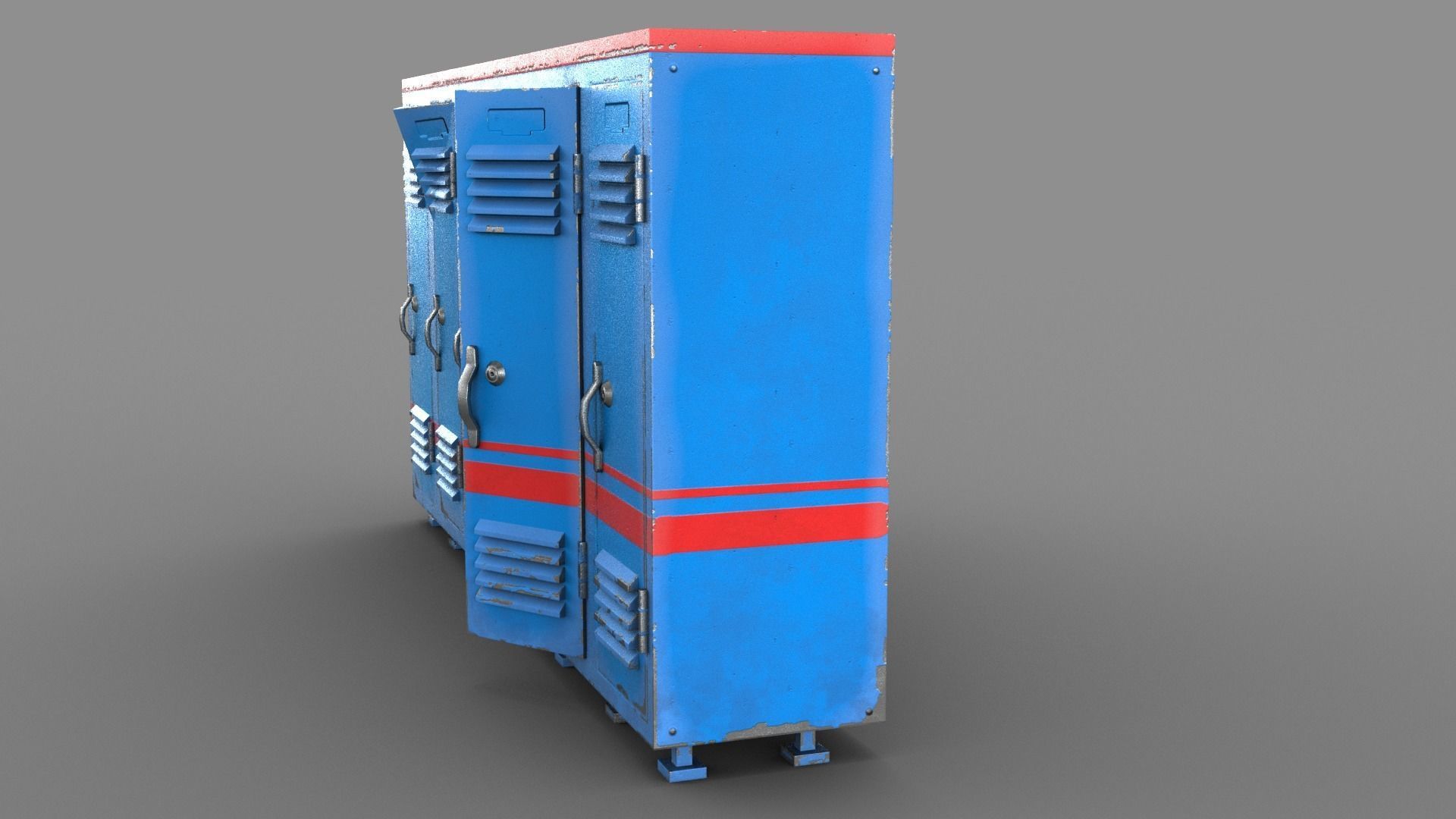 3D model Stylized Lockers VR / AR / low-poly | CGTrader