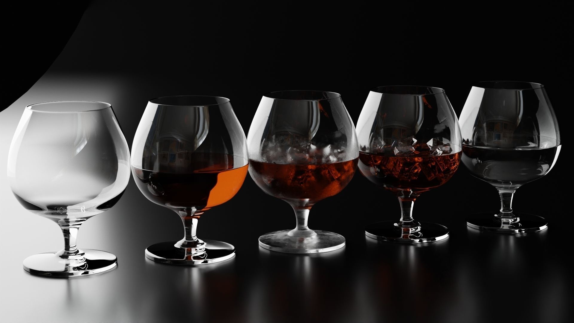 Brandy Snifter 1 3D model | CGTrader