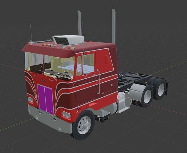 Peterbilt 352 Sleeper 3D model | CGTrader